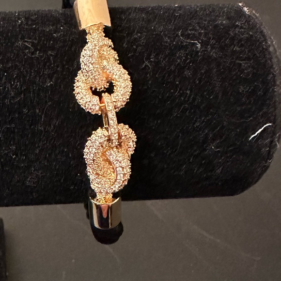 Swarovski | Jewelry | Authentic Swarovski Nice Black And Gold Bracelet ...